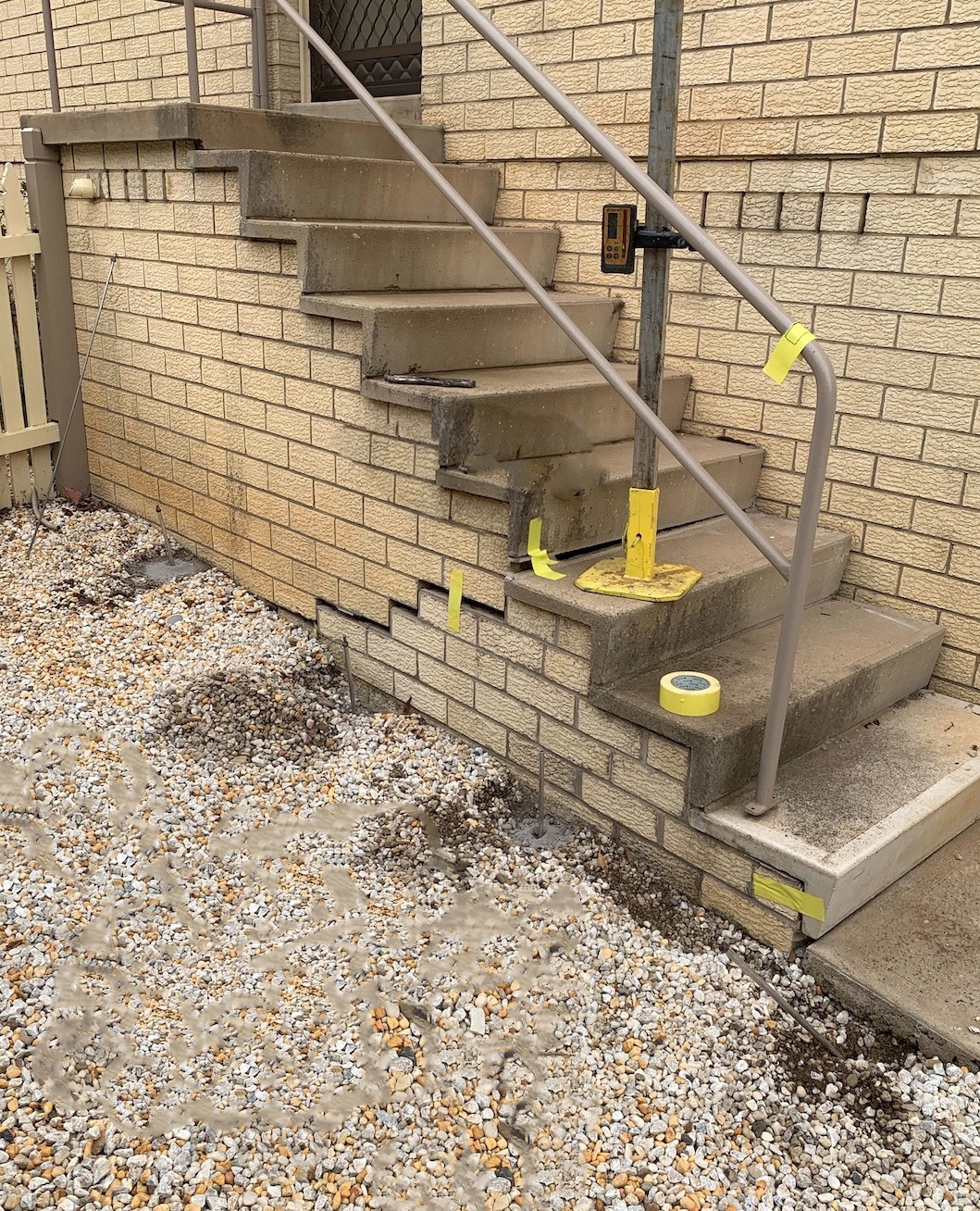 Teretek® Re-Levels External Brick Staircase and Remediates Cracks ...
