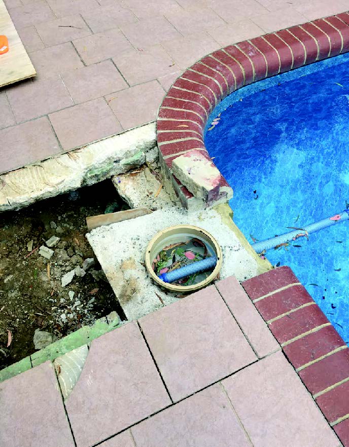 Hazardous Void Beneath A Motel Swimming Pool Filled Using Cement Grout | Mainmark