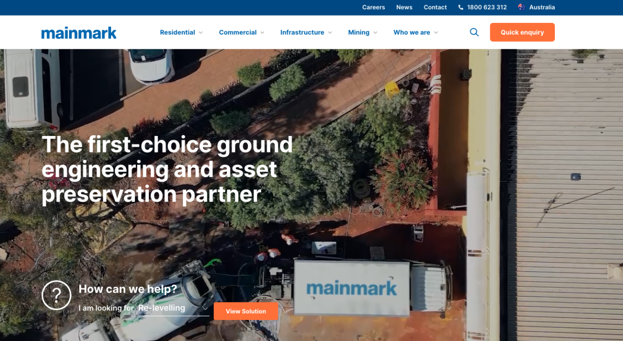 Mainmark - Underpinning, Re-levelling, Void Filling, Slab Lifting ...