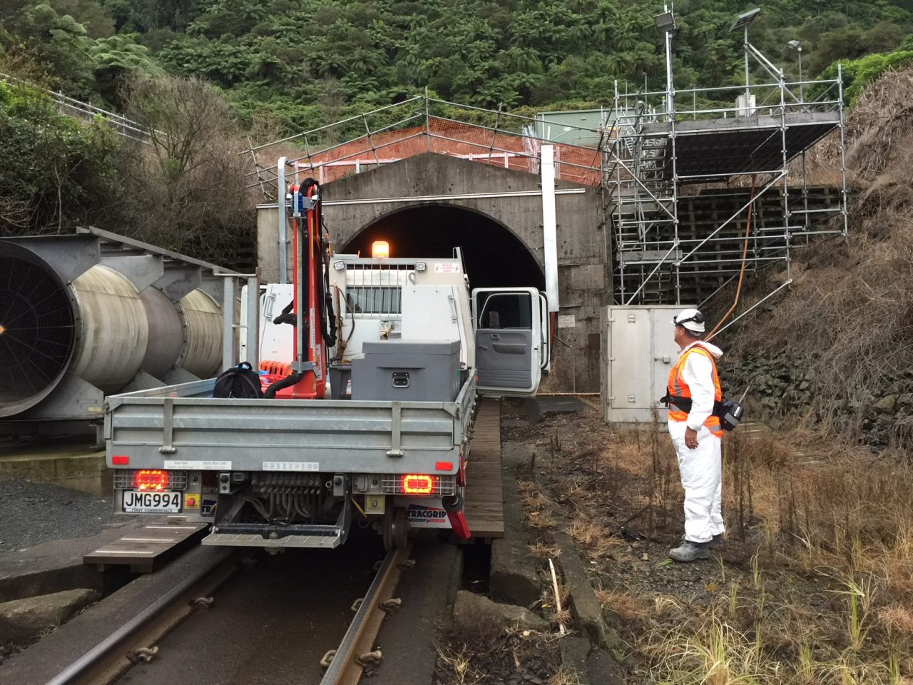 Rail Slab Re-levelled and Bonded in Kaimai Tunnel | Mainmark